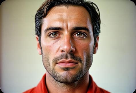 Stunning Portrait Of A Man With Defined Features And A Strong Jawline