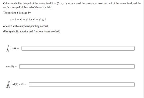 Solved Calculate The Line Integral Of The Vector Field Chegg Com