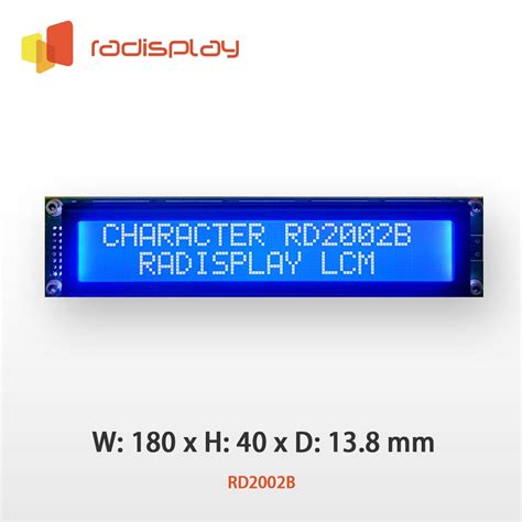 20x2 Lcd Display Module Large Character Size 2002 Character