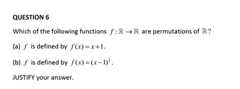 Solved Which Of The Following Functions F RR Are Chegg