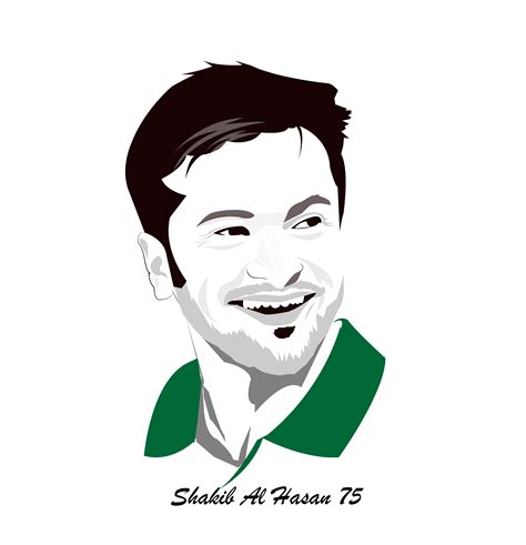 Shakib Al Hasan Vector Portrait Art Behance