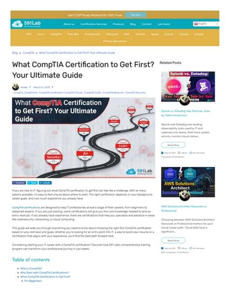 What Comptia Certification To Get First Your Ultimate Guide Pdf