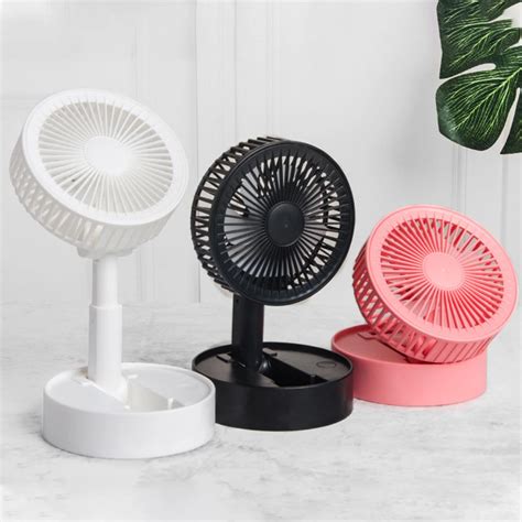 휴대용 Usb 충전식 선풍기 사무실 가정용 접이식 텔레스코픽 선풍기 저소음 고배터리 수명 대기 미니 선풍기 Aliexpress