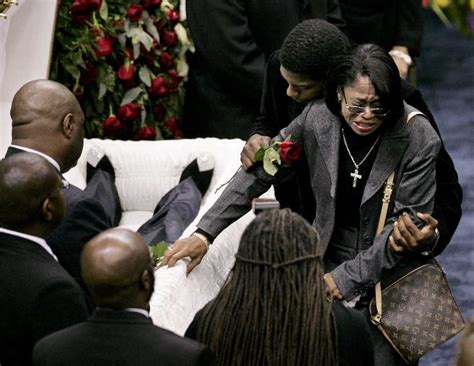 Michael Jackson At His Funeral