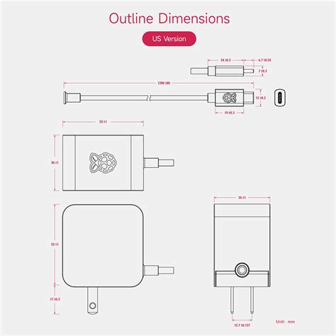 Official 27w Type C Power Supply For Raspberry Pi 5 Eu Plug