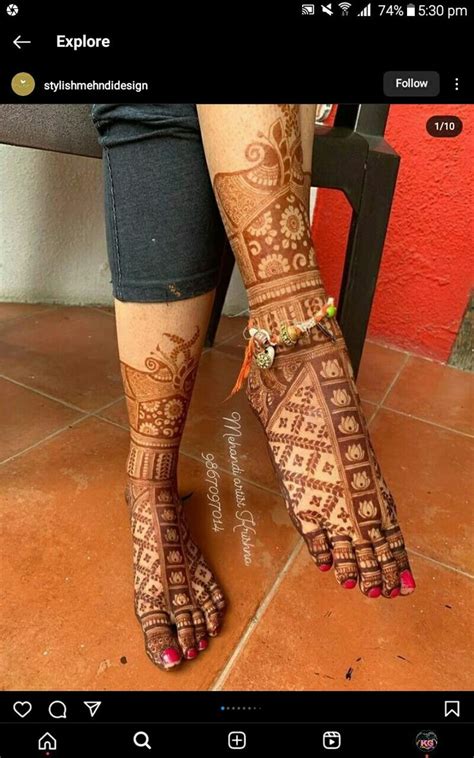 Pin By Ashvini Ponkshe On Mehndi Designs Legs Mehndi Design Leg