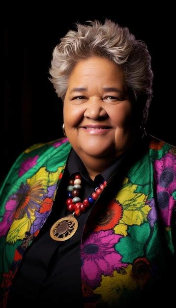 Premium Ai Image Botswanan Plus Size Middle Age Adult Female