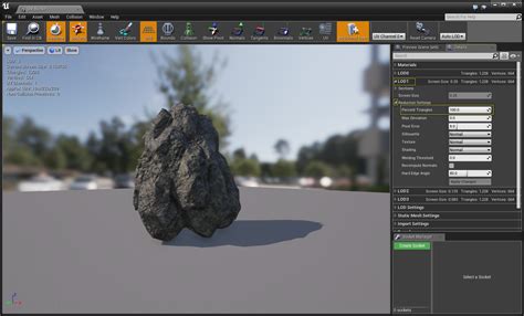 setting up automatic lod generation unreal engine 4 27 documentation