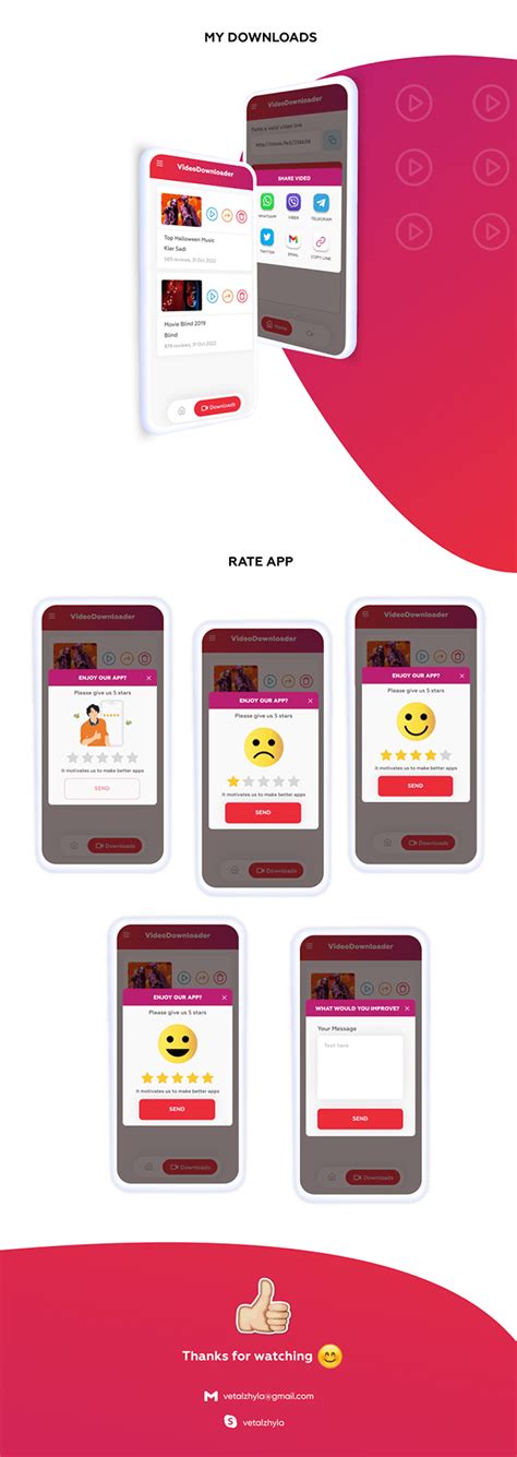 Video Downloader Application On Behance