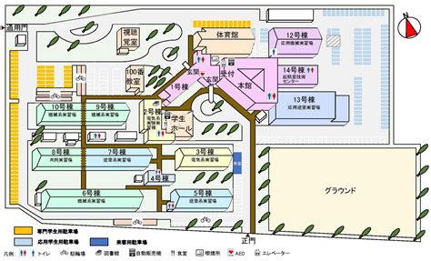 キャンパスマップ関東職業能力開発大学校