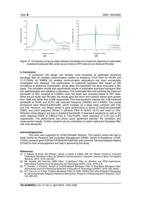 Switchable Dual Band Bandpass Filter Based On Stepped Impedance Resonator With U Shaped Defected