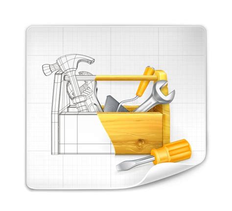 Tool Box Drawing Stock Vector Illustration Of Element