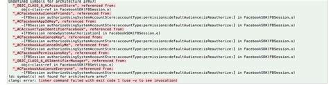 iphone ios facebook sdk 3 1 1 build fail armv7 stack overflow