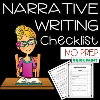 Narrative Small Moment Editing And Revising Checklist No Prep By