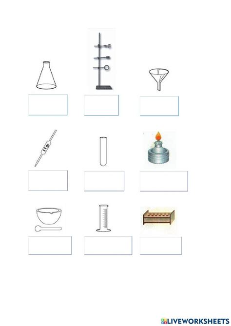 Лабораторне обладнання Будова полумя Worksheet Live Worksheets