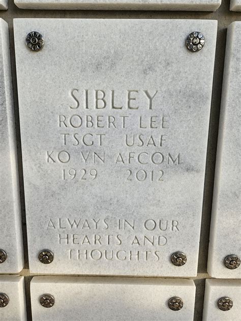 Tsgt Robert Lee Sibley 1929 2012 Find A Grave Memorial