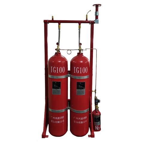 Ig100 100 Pressurized Nitrogen Inert Gas Fire Suppression System Fire Suppression Pipe Network Type