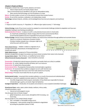 GEOG Chapter Note GEOG Chapter Notes Physical Geography And The Environment The Water