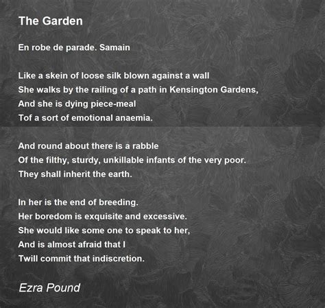 Ezra Pound Most Famous Poem Ezra Pound Exploring Love Through Poetry