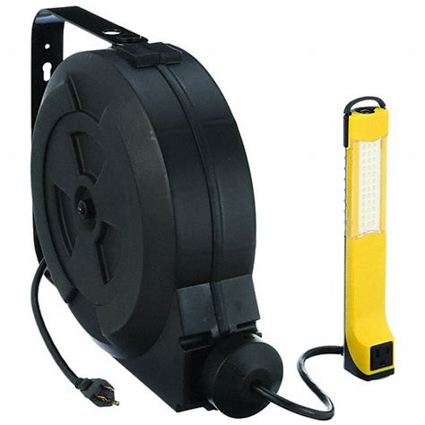 Lumapro 50 Ft Cord Lg 14 Awg Extension Cord Reel With Hand Lamp