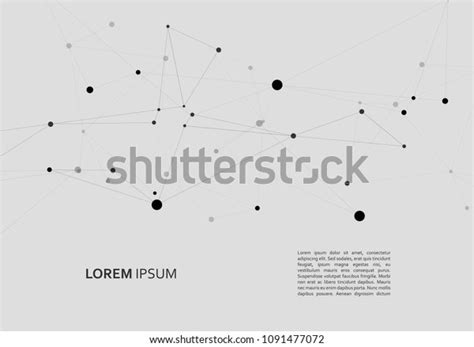 Connection Structure Network Abstract Background Stock Vector Royalty