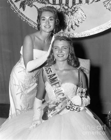 1957 Miss America Crowns 1958 Winner Poster By Bettmann