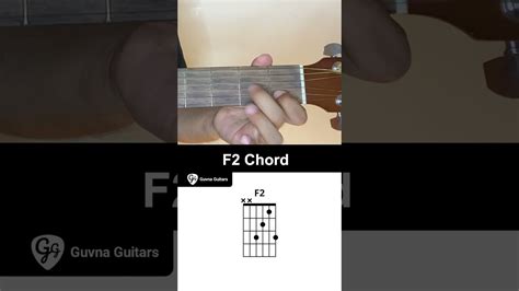 How To Play The F2 Chord On Guitar Guvna Guitars Youtube
