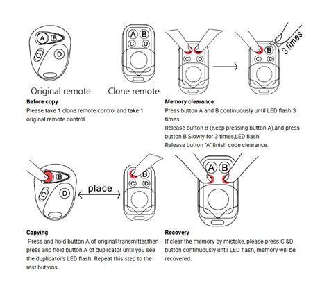 Fbd 628kb Universal Wireless 433mhz Rf Duplicator Cloning Key For Controles Remotos Para