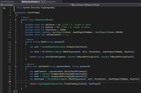 Hash And Salt Password In C Console App With Db
