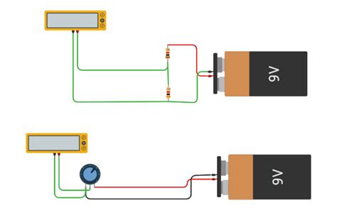 Circuit Design Voltage Divider Tinkercad