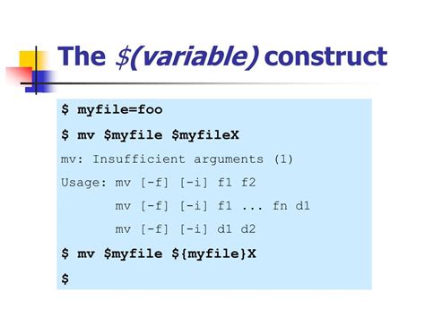 Ppt Understanding Variables In Unix Shell Programs And How To Run