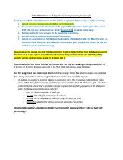 STAT Spring Problem Set Pdf STAT Problem Set Hypothesis Testing Involving One