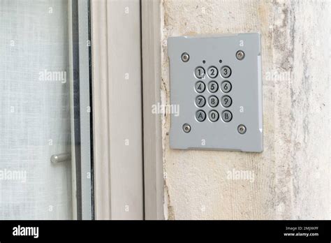 Password Code Security Keypad System Protected In Public Building Stock Photo Alamy