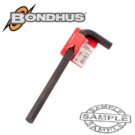 Hex End L Wrench 100mm Proguard Single Bondhus Hammerhead Hardware