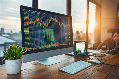 It Specialist Monitoring Server Performance On A Computer Screen Premium Ai Generated Image