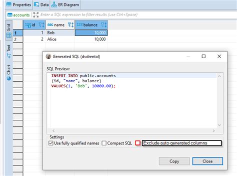 Generate Sql Insert Dialog Improvement · Issue 10489 · Dbeaverdbeaver · Github