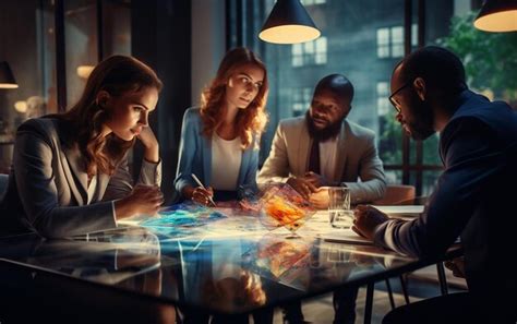 Premium Ai Image Collaborative Dynamics With Professional Team