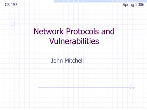 Ppt Network Protocols And Vulnerabilities Powerpoint Presentation