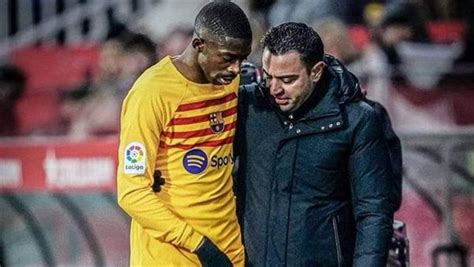 برشلونة يعلن إصابة ديمبلي وتقارير تكشف مدة غيابه