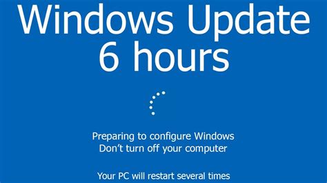 Windows Update Screen 6 Hours Real Count In 4k Uhd Youtube