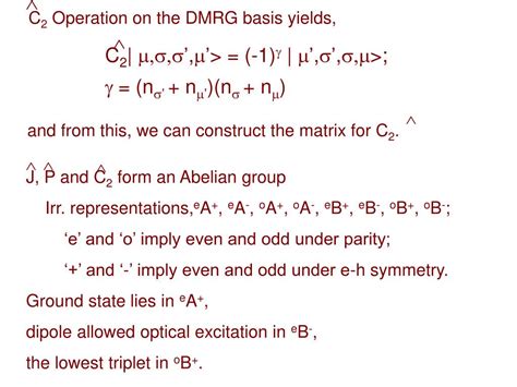 Ppt Introduction To The Density Matrix Renormalization Group Method S