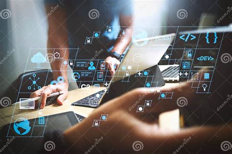Coding Software Developer Work With Ar New Design Dashboard Computer