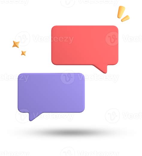 3d Rendering Of Speech Bubble 3d Pastel Chat Icon Set Set Of 3d Speak