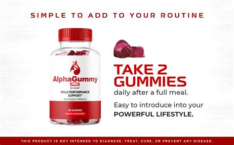 2 Pack Alpha Gummy Pro For Men Official Alpha Gummys