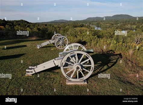Artillery At The Great Redoubt Overlooking The Hudson River Saratoga
