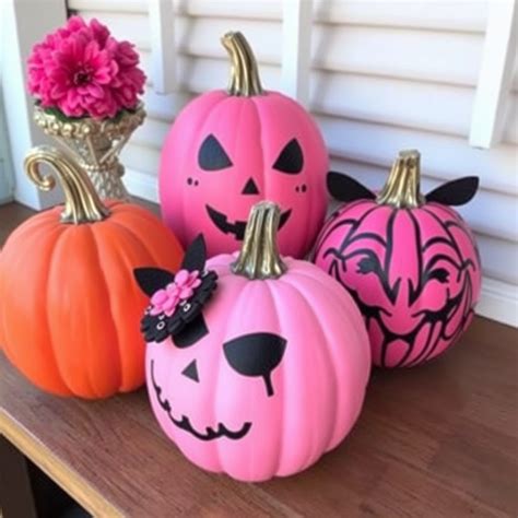 Pink Pumpkin Decorating Ideas Pink Halloween Party Ideas Pinkalicious