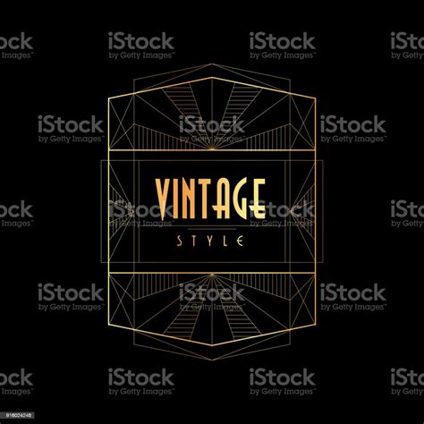 빈티지 스타일 벡터 일러스트 레이 션 우아한 상징 로고 초대장 인사말 카드 현수막 포스터 전단지 또는 배너 금색과 검은색 디자인