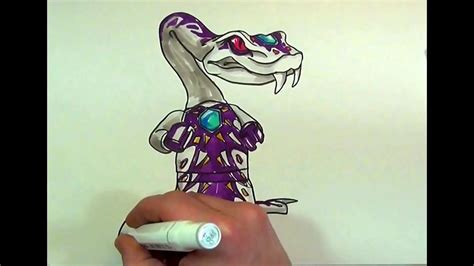 How To Draw Pythor Lego Ninjago Youtube