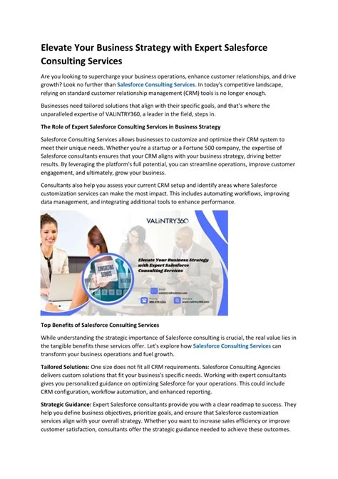 Ppt Elevate Your Business Strategy With Expert Salesforce Consulting Services Powerpoint