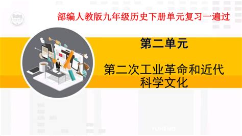 第二单元 第二次工业革命和近代科学文化 单元复习课件（53张ppt） 21世纪教育网